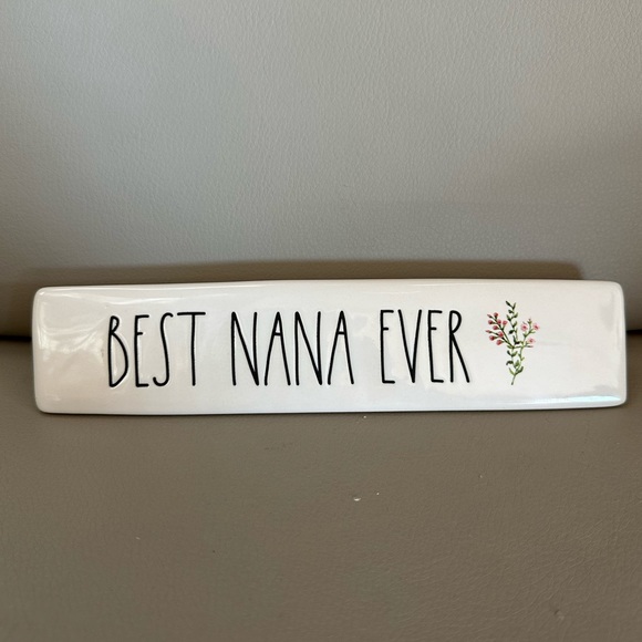 Rae Dunn | Office | Rae Dunn Best Nana Ever Triangle Ceramic Desk Sign ...